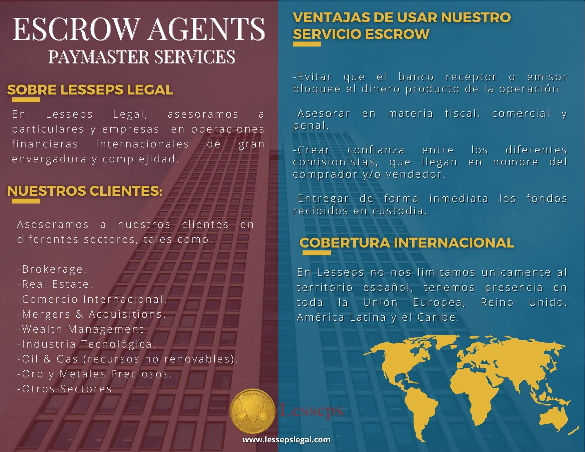 LESSEPS LEGAL COMO AGENTE ESCROW – Lesseps Legal